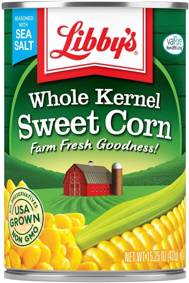 Amazon.com : Libby's Whole Kernel Sweet Corn, 15.25-Ounce Cans : Canned ...