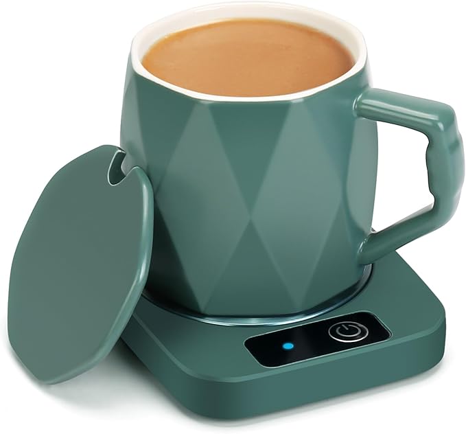 Amazon.com: AZFUNN Electric Coffee Warmer with Ceramic Mug, 131 ...