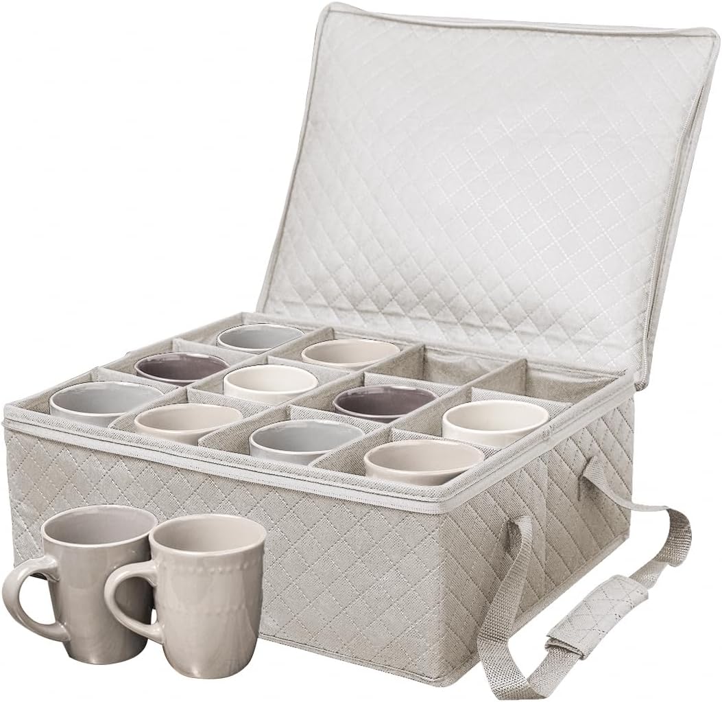 Amazon.com: Storage Bin for Mugs - Coffee Cup and Mug Holder ...