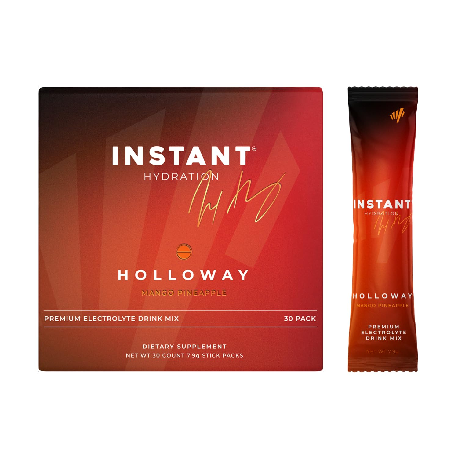 Instant Hydration Electrolytes Powder Packets Mango Pineapple Drink Mix ...