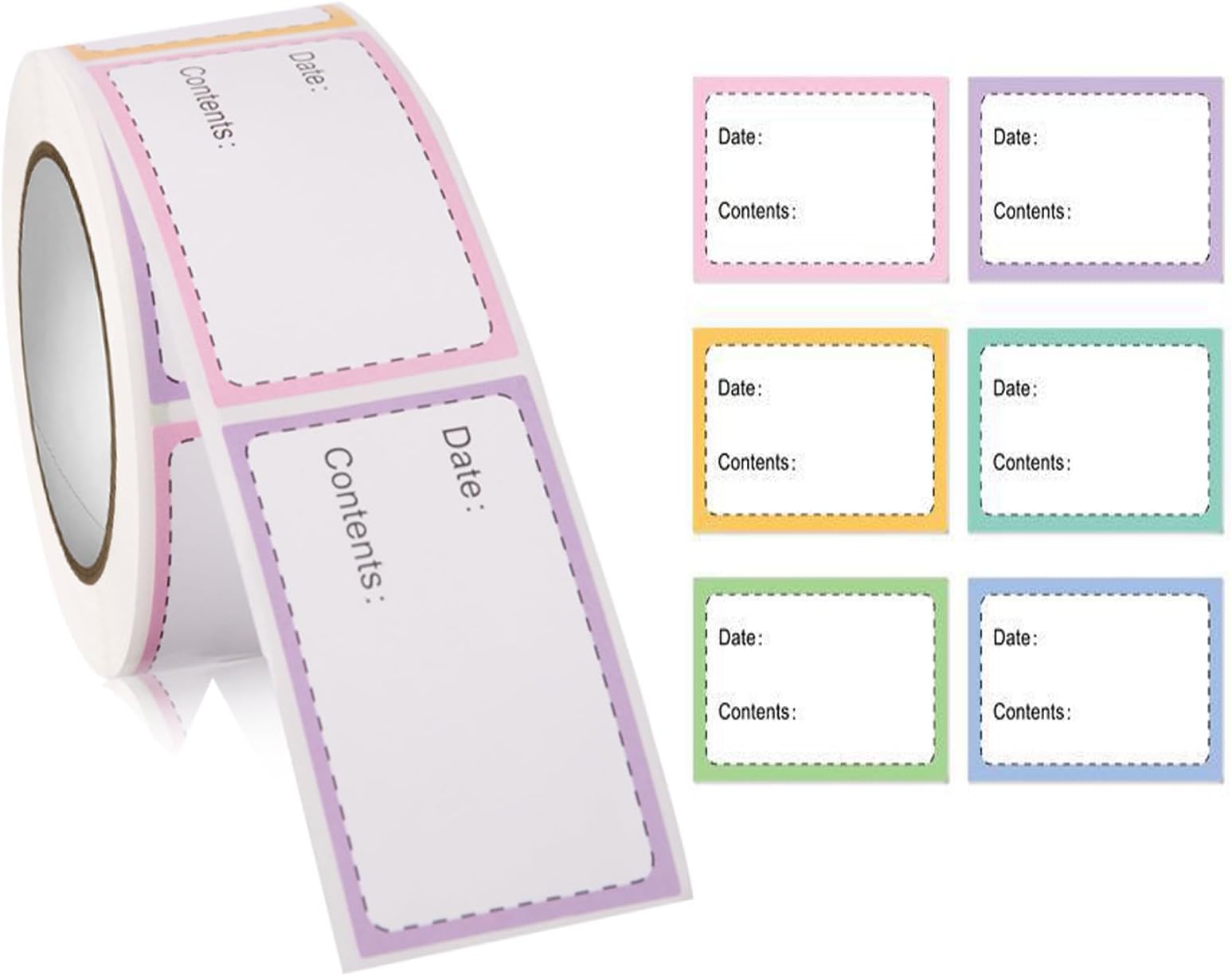 Amazon.com : 500PCS Food Labels Stickers, Freezer Labels Removable Food ...