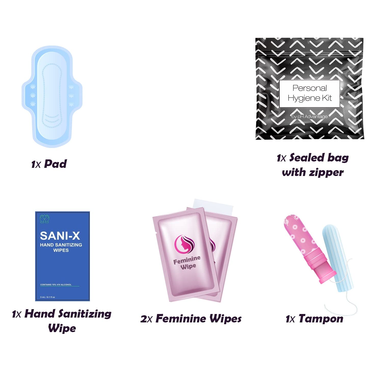 Snapklik.com : Menstrual Kit All-in-One 10 Pack Convenience On The Go ...