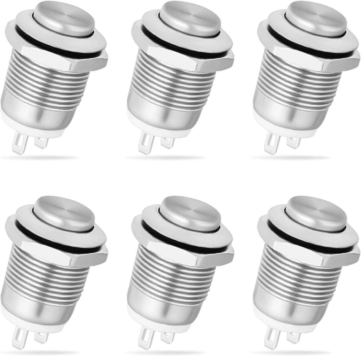 Amazon.com: Nilight 12mm Momentary Push Button Switch 6PCS 12V ...