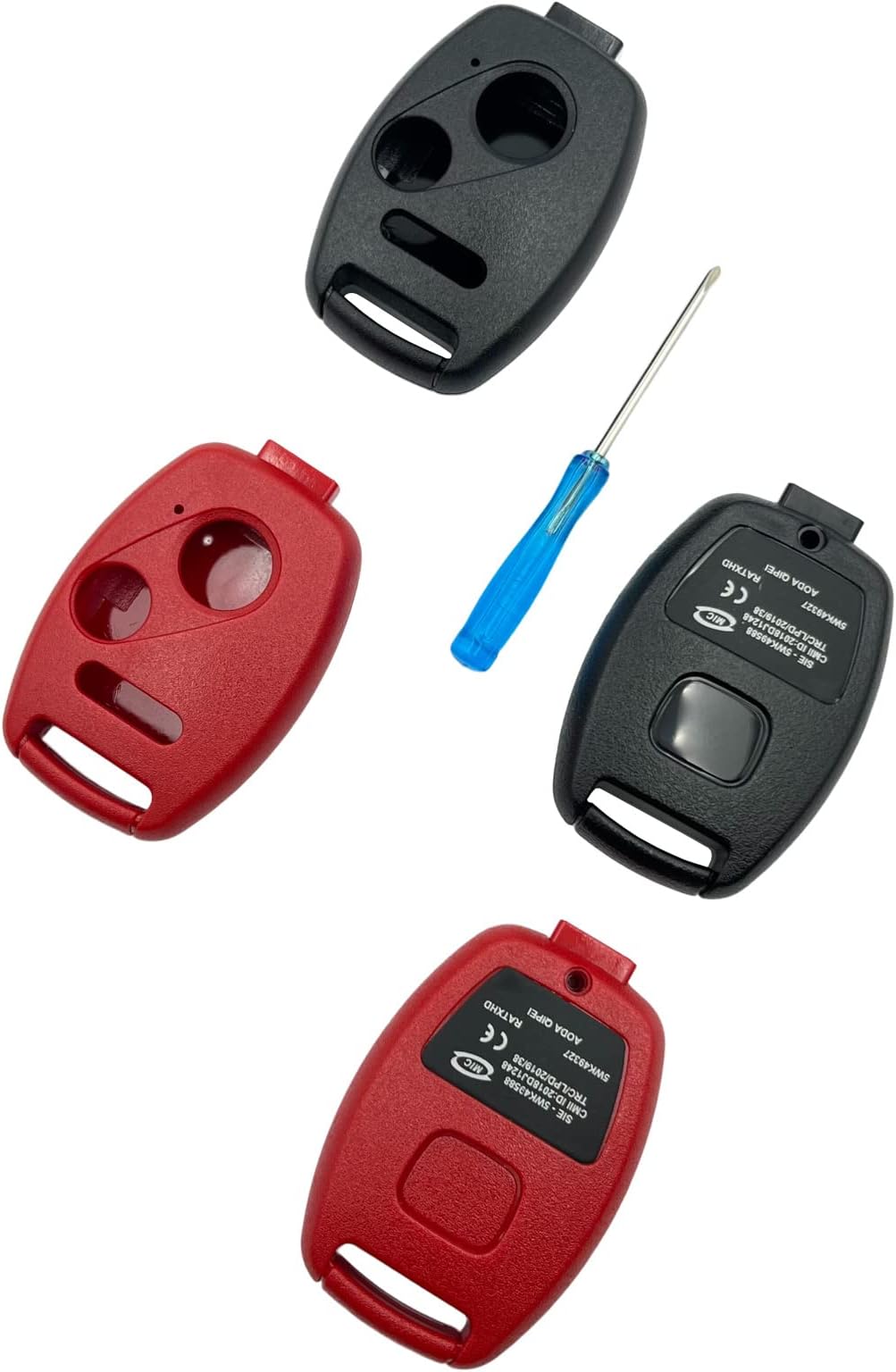 Amazon.com: 2 Pack Key Fob Shell Case Replacement for Honda Civic LX ...