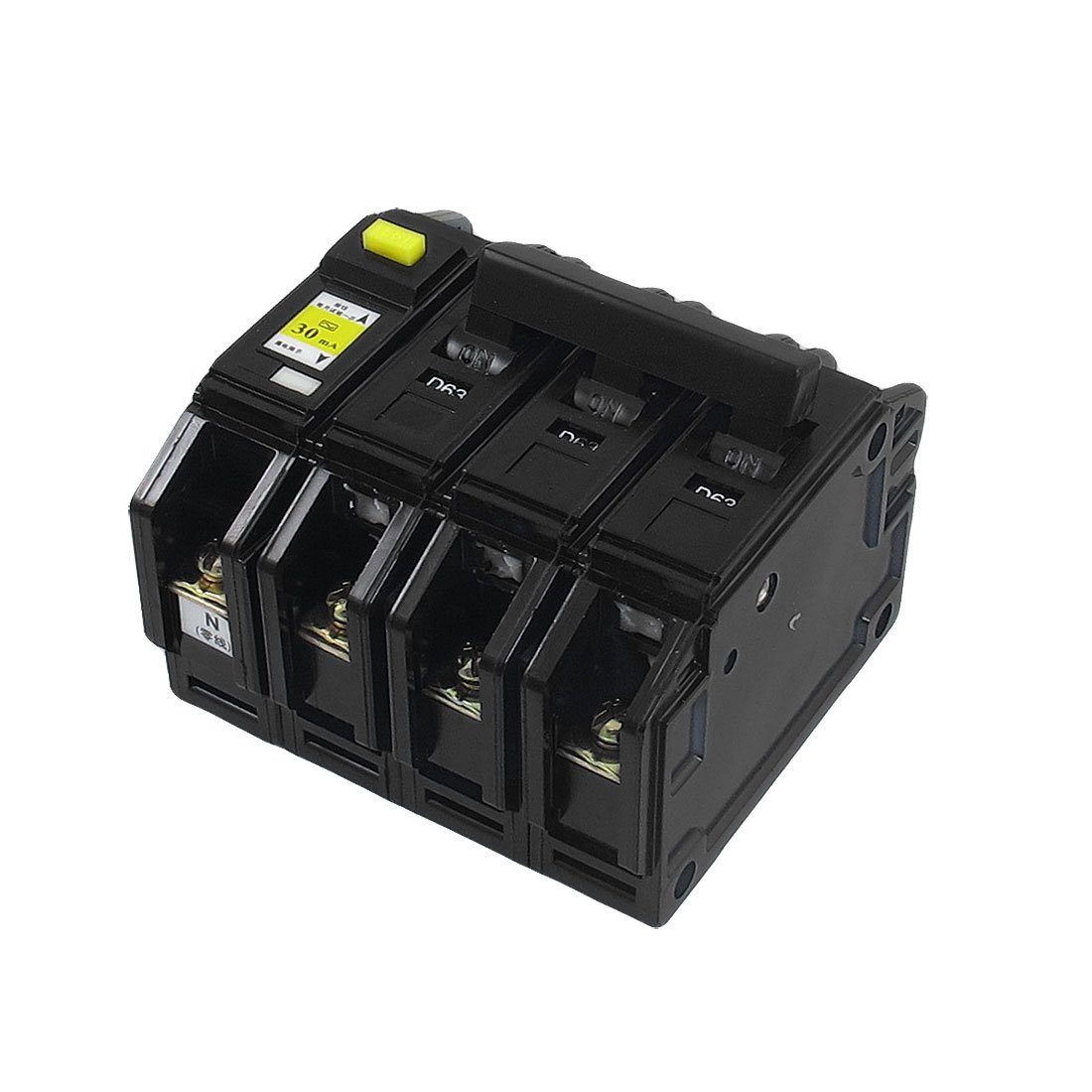 Buy Aexit DZ12LE AC Distribution electrical 220V/380V 63A 3P+N ELCB ...