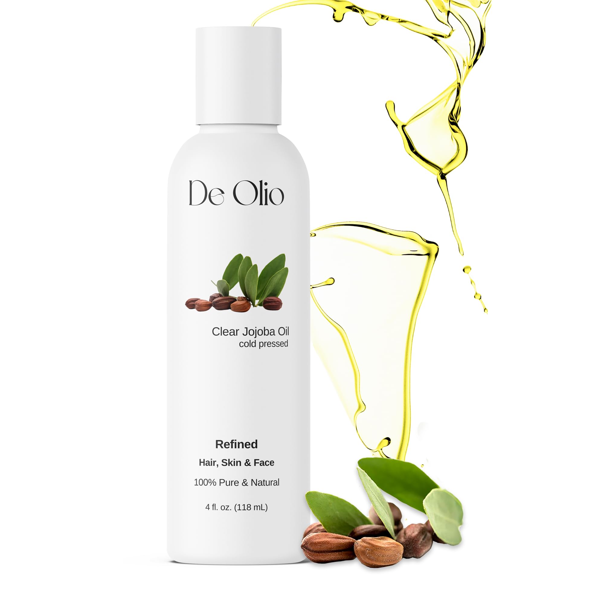 Amazon.com: De Olio | Clear Jojoba Oil | 100% Pure & Natural | Face ...