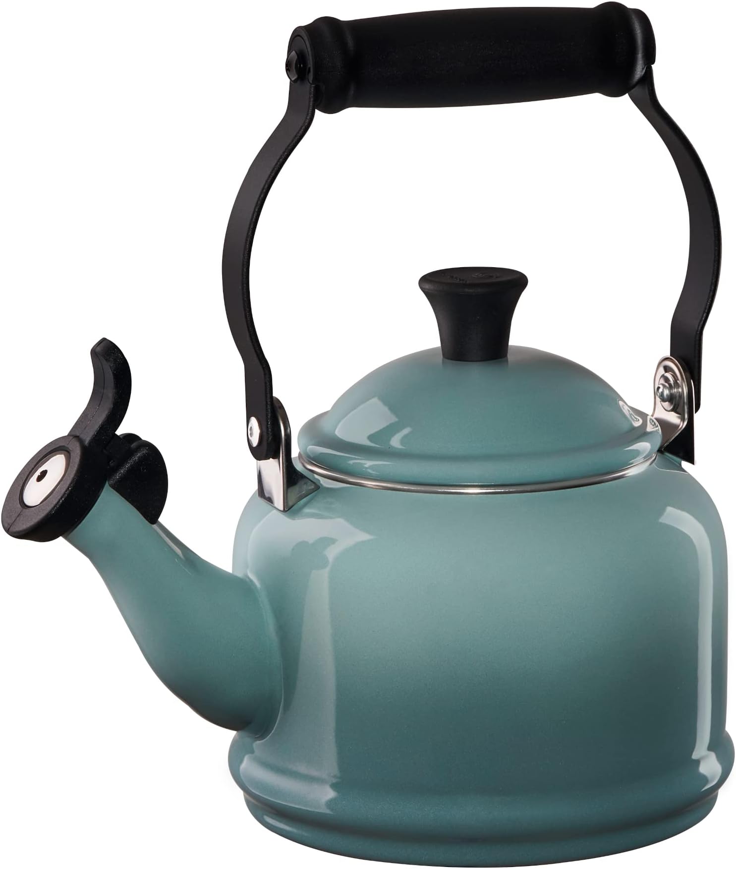 Amazon.com: Le Creuset Enamel On Steel Demi Tea Kettle, 1.25 Quart, Sea ...