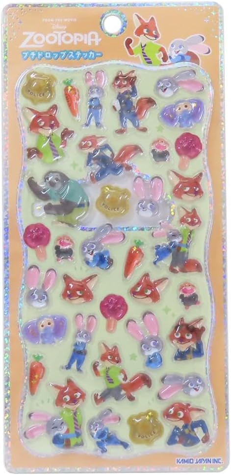 Amazon.co.jp: Zootopia [Sticker Sheet] Petite Drop Sticker Disney ...