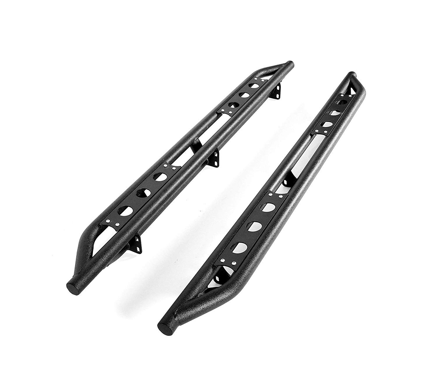 Span Textured Black Rock Crawler Rock Slider Armor Bar Side Step Rail ...