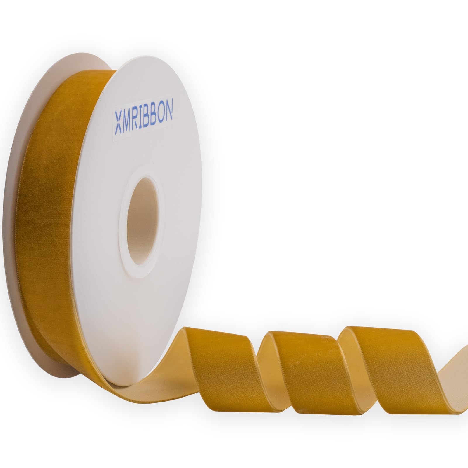 Amazon.com: XMRIBBON Gold Velvet Ribbon Single Sided,1 Inch by 10 Yards ...