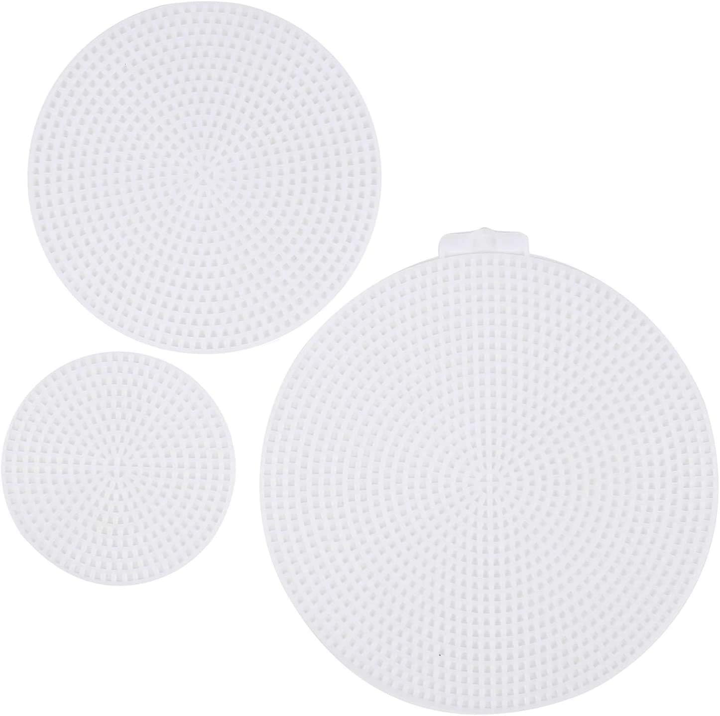 Amazon.com: Tosnail 60 Pack Round Plastic Canvas Mesh Sheets - 3", 4.5 ...