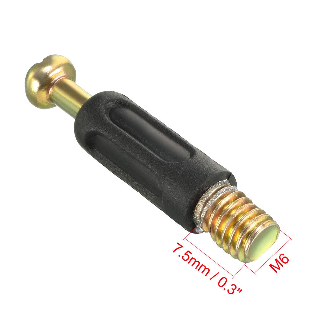 uxcell Furniture Connecting Fittings 6mm Thread Dia Screws 35mm Length ...