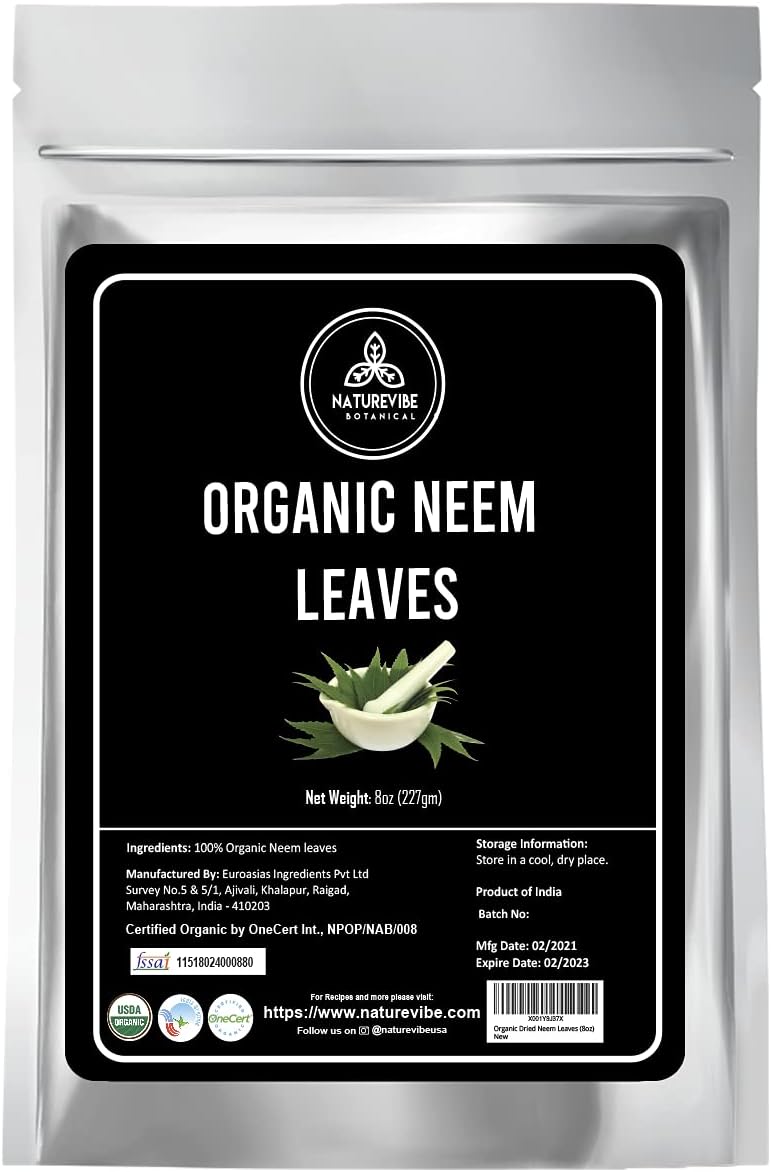 Organic Dried Neem Leaves - 8oz - Packaging May Vary Nepal | Ubuy