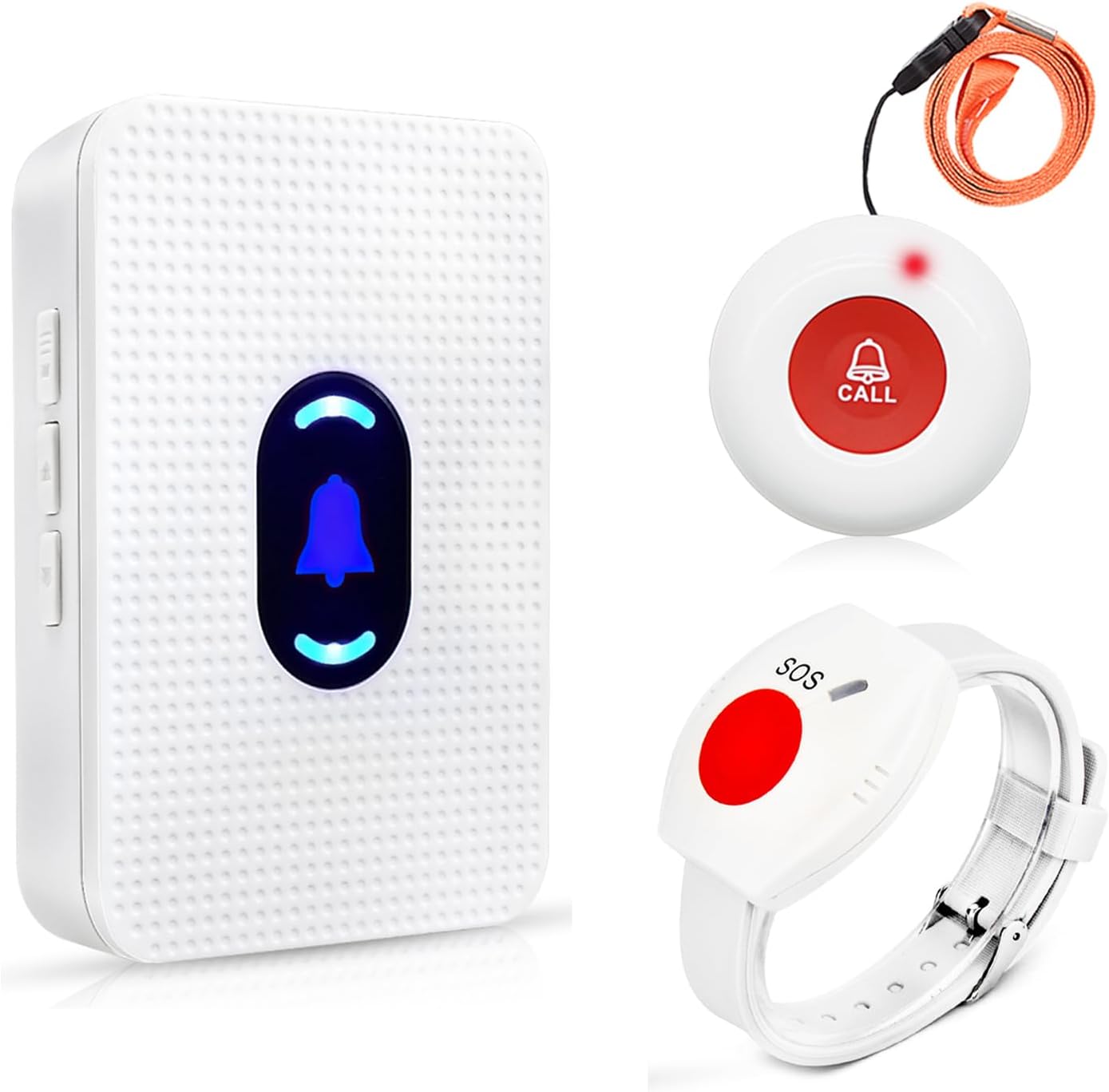 DAYTECH Wireless Caregiver Pager Call Button for Elderly, Wrist Alarm ...