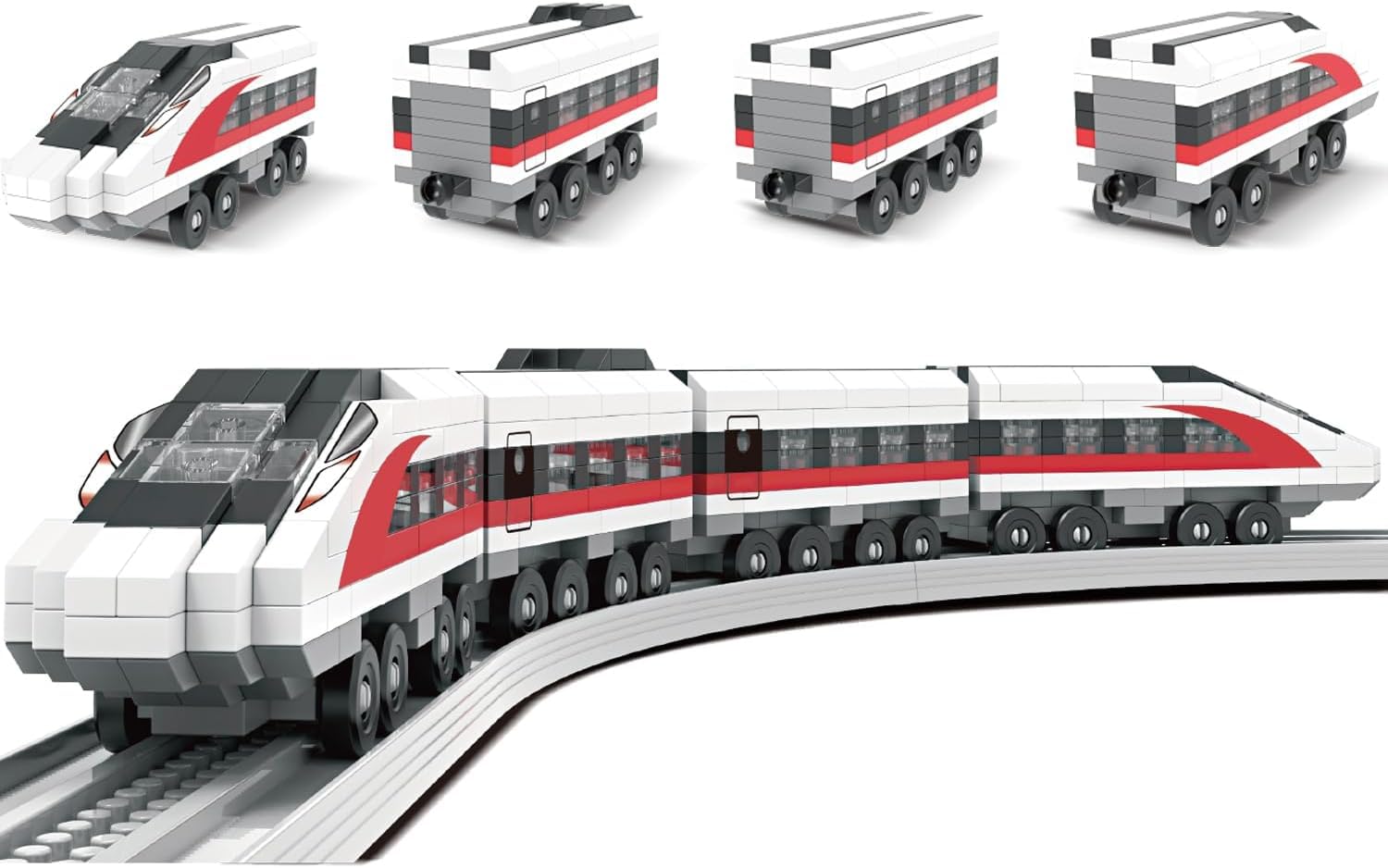 Buy NALACAL Train Building Set, Retro Rail Train Steam Locomotive ...