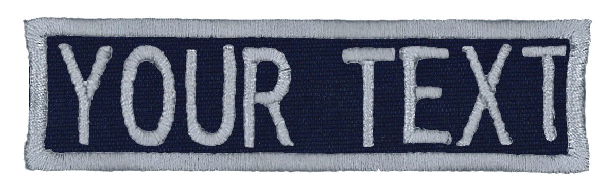 Amazon.com: Morale Custom Text Patch-1 inch x 3.75 inch, Dark Blue ...