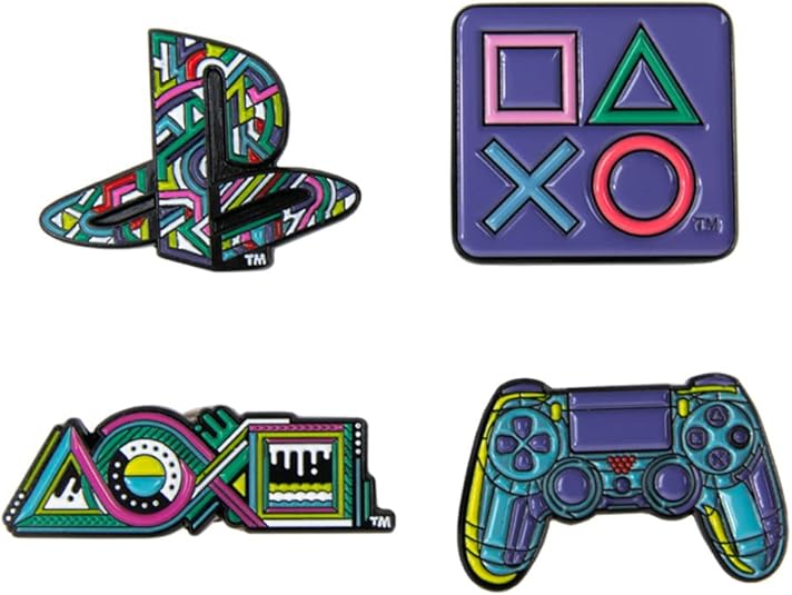 Amazon.com: Official Playstation 25th Anniversary Pin Badge Set ...