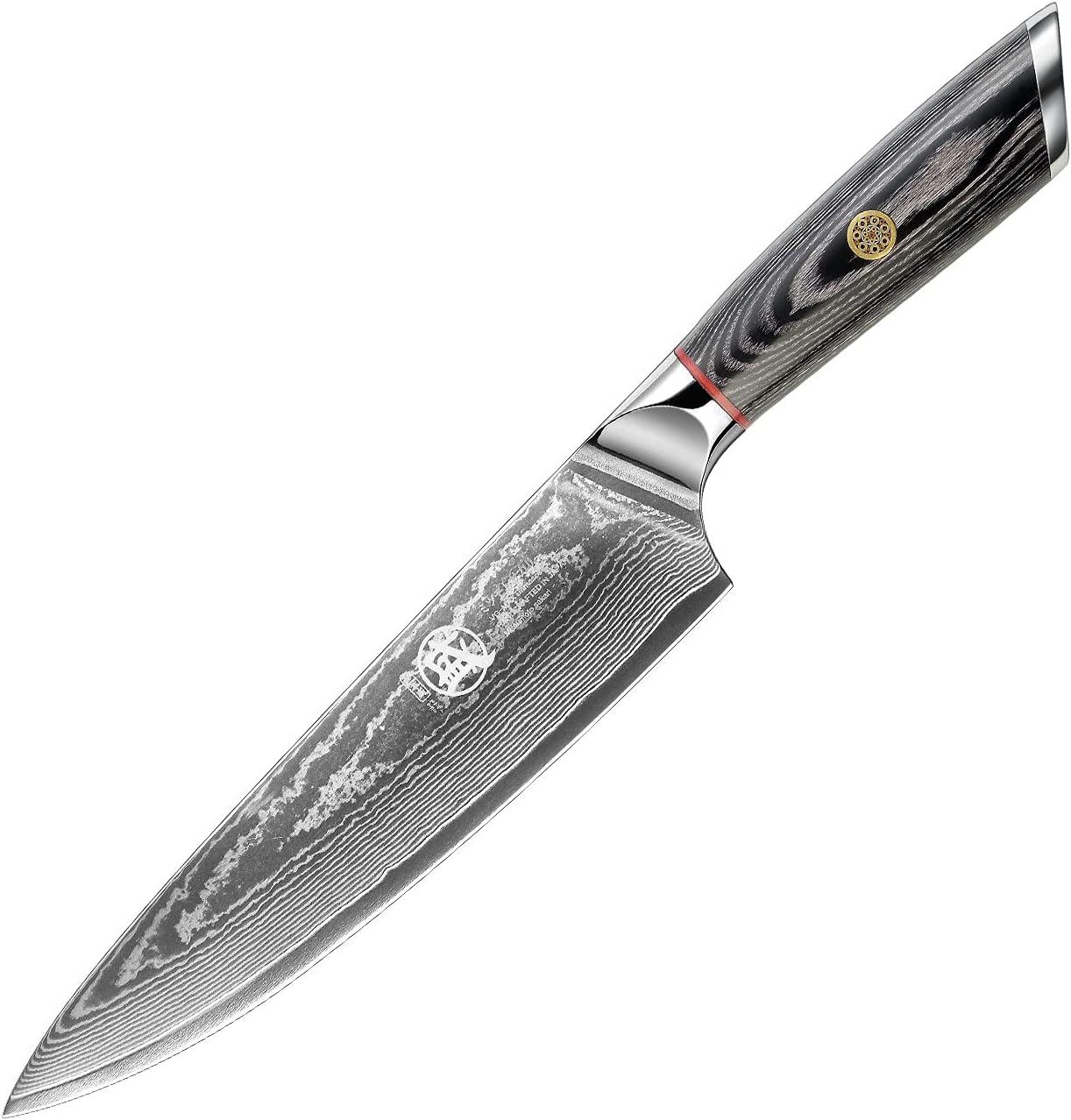 Amazon.com: Tenkumun Japanese Gyutou Pro. Handcrafted 8 inch Chef Knife ...