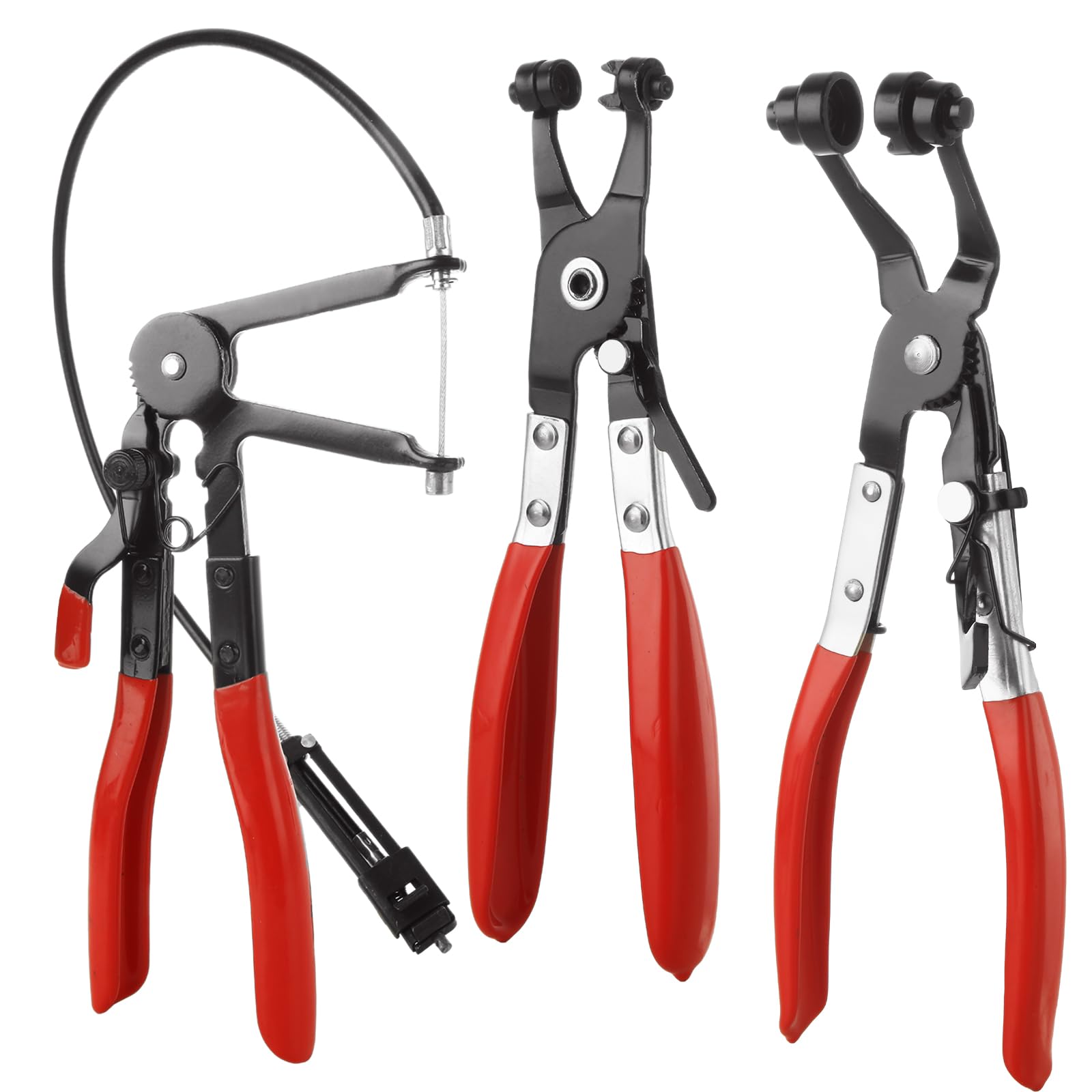 Snapklik.com : 3 PCS Long Reach Wire Spring Hose Clamp Pliers Set For ...