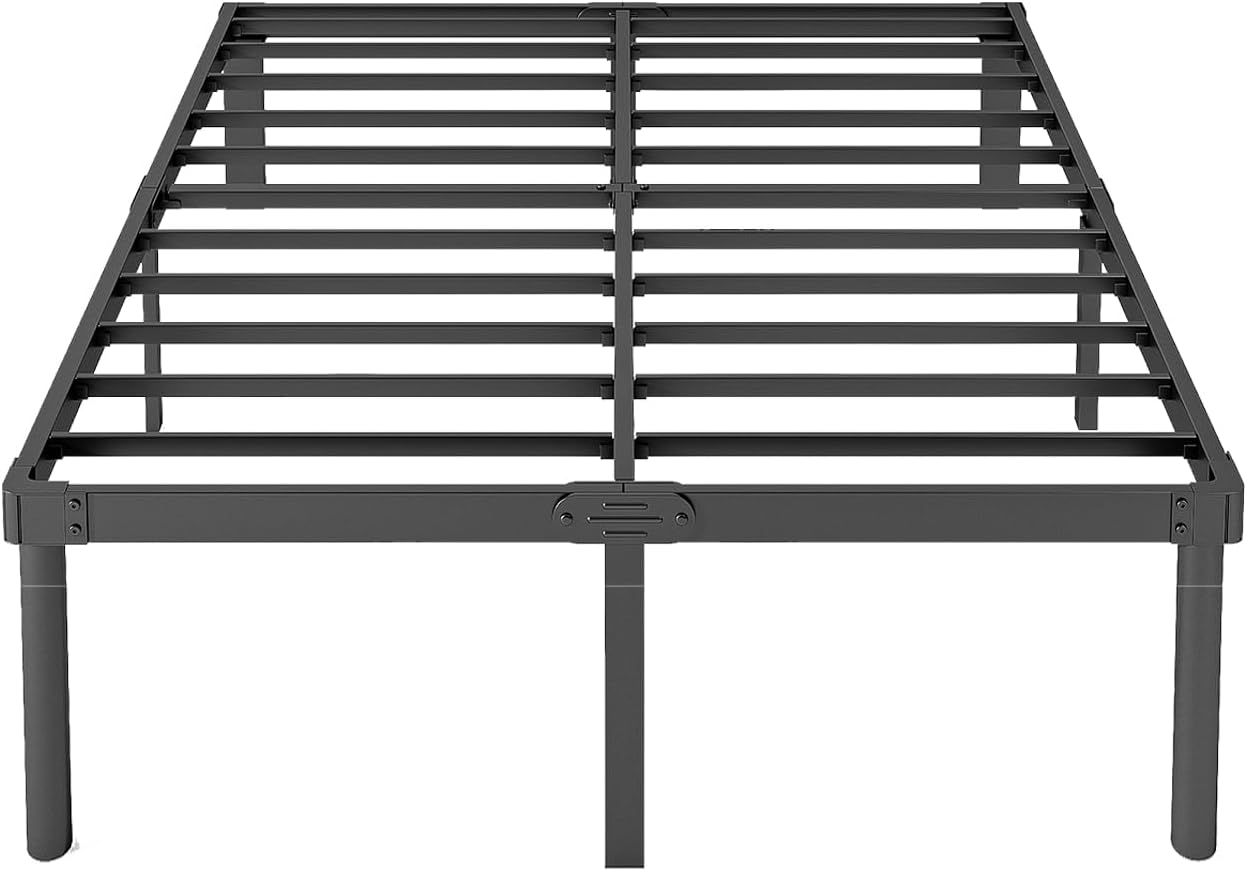 Amazon.com: SunnyDaze 18 Inch High Platform Queen Bed Frame No Box ...