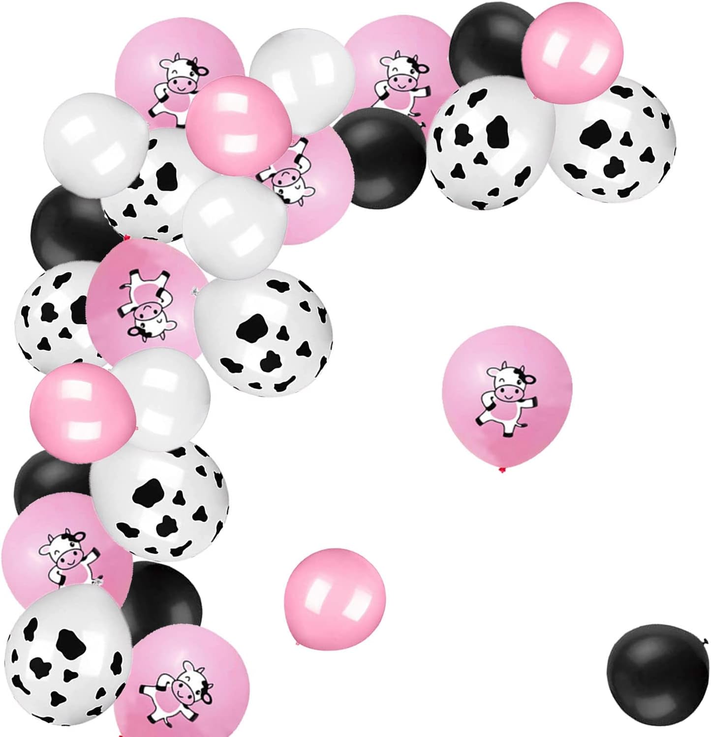 Amazon.com: DXary 100 Pieces Pink Cow Balloons Set, 5 Different Kind ...