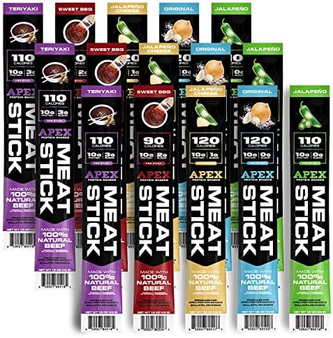 Amazon.com: Apex Protein Snacks, High Protein Meat Sticks, High Protein ...