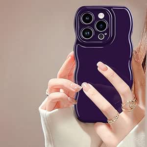 Amazon.com: FABSPARK Phone Case for iPhone 16 Pro Max Case,Simple Wave Design Wavy Frame Soft ...