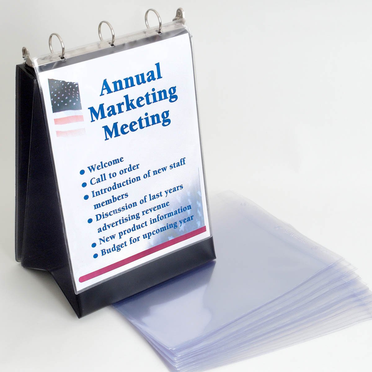 Amazon.com : StoreSMART® - Flip Chart Easel Binder with 25 Vinyl Sheet ...