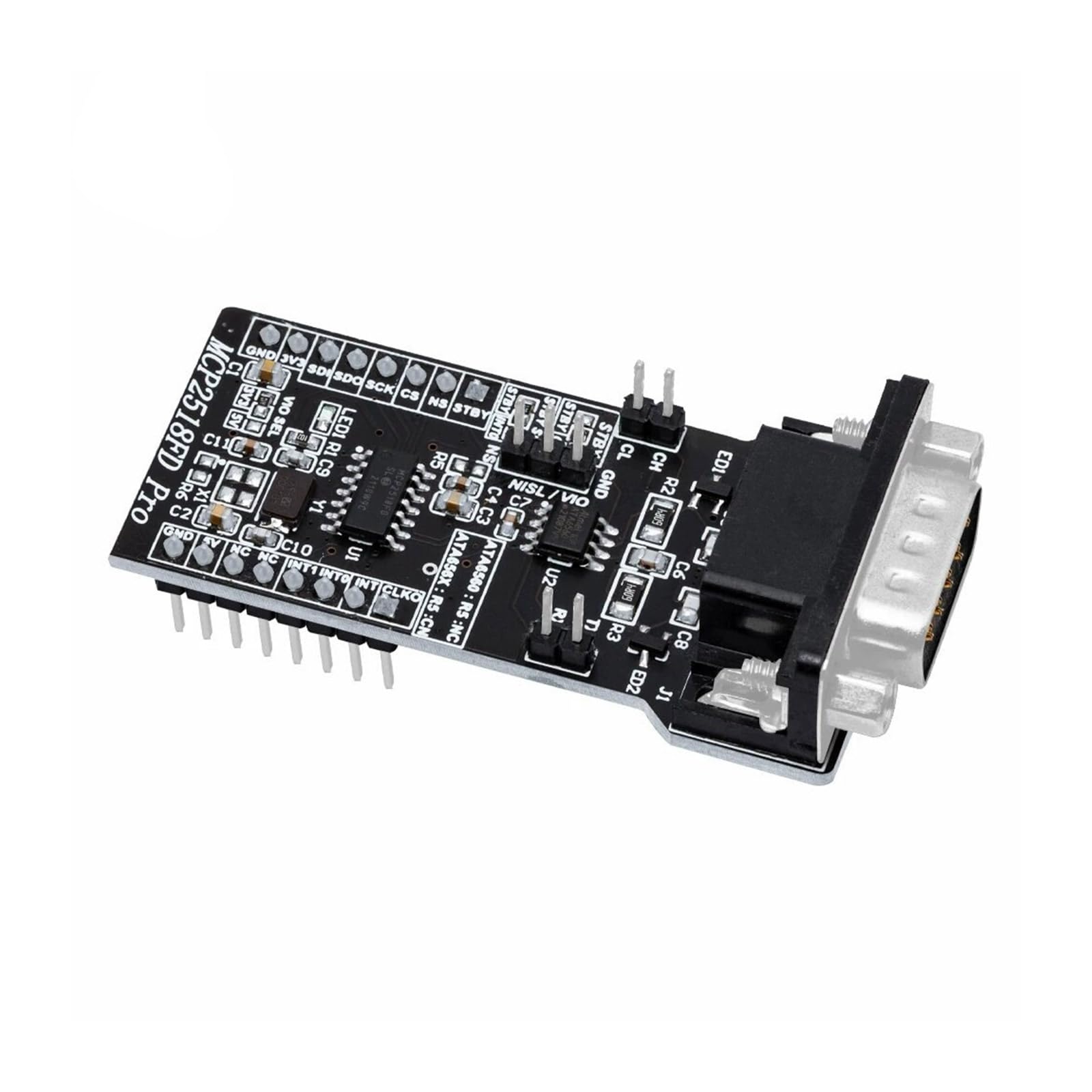 Amazon.co.jp: SPI に CANFD MCP2518FD モジュール ATA6560 トランシーババスモジュール産業用自動車用 ...