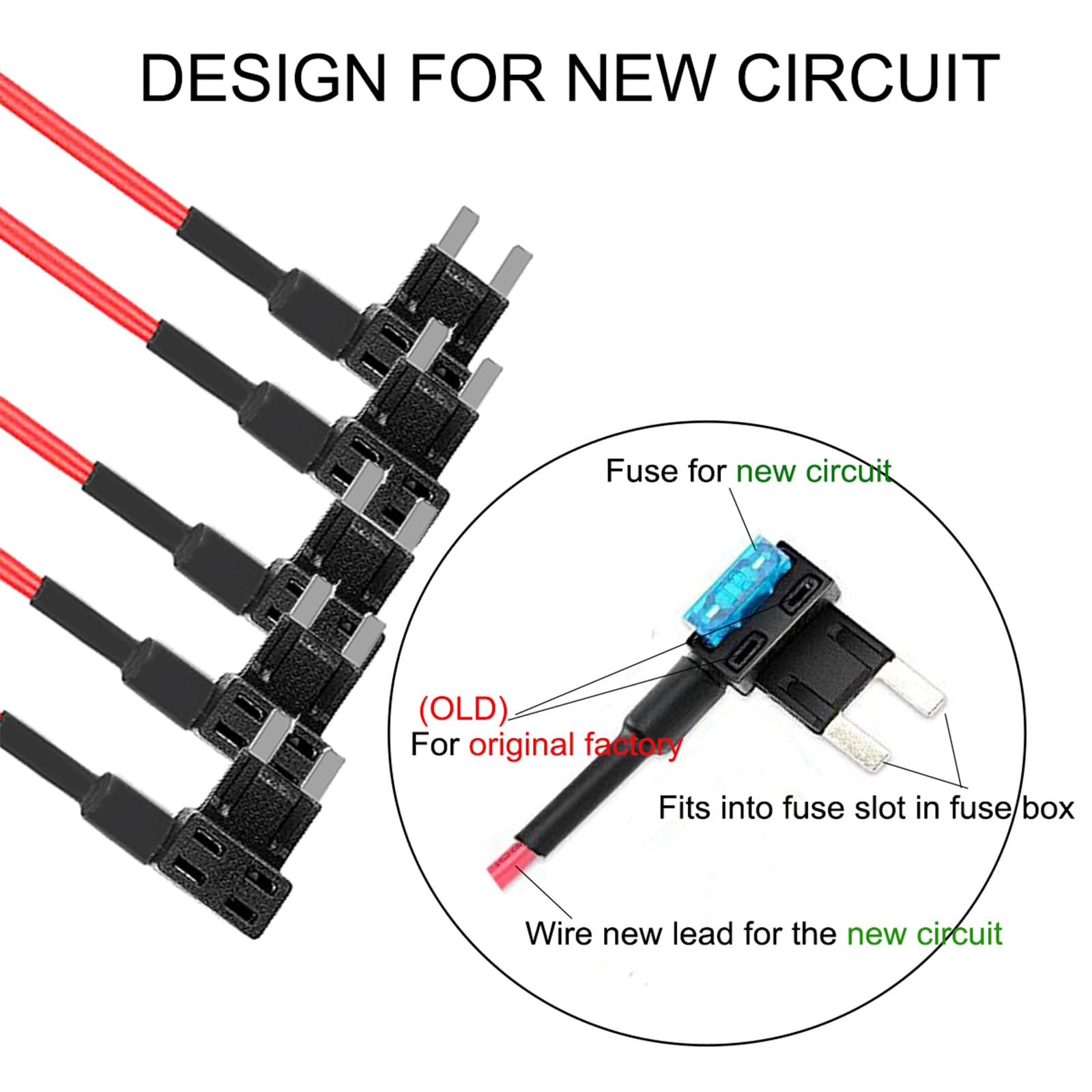 Snapklik.com : MuHize Mini Fuse Taps - Upgraded 10 Pack Auto Fuse ...
