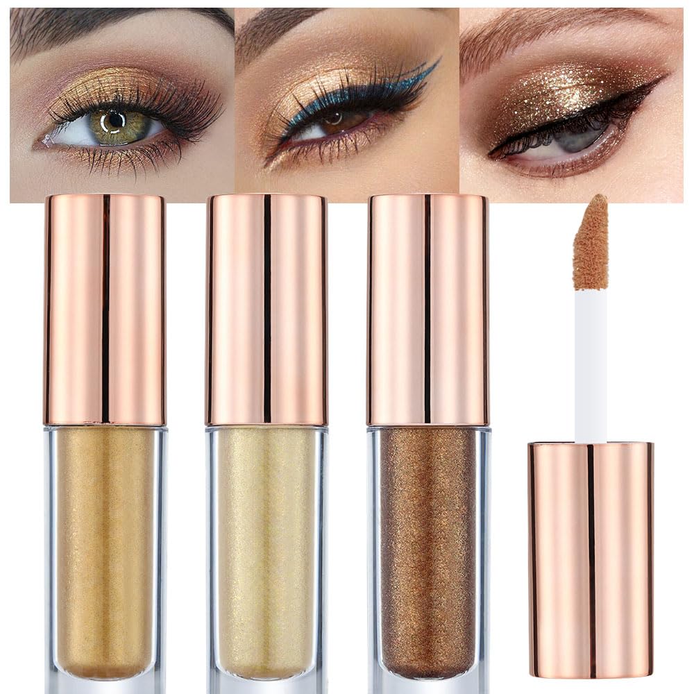 Amazon.com : Liquid Sparkling Glitter Eye Shadow Sticks Set: Crystal ...