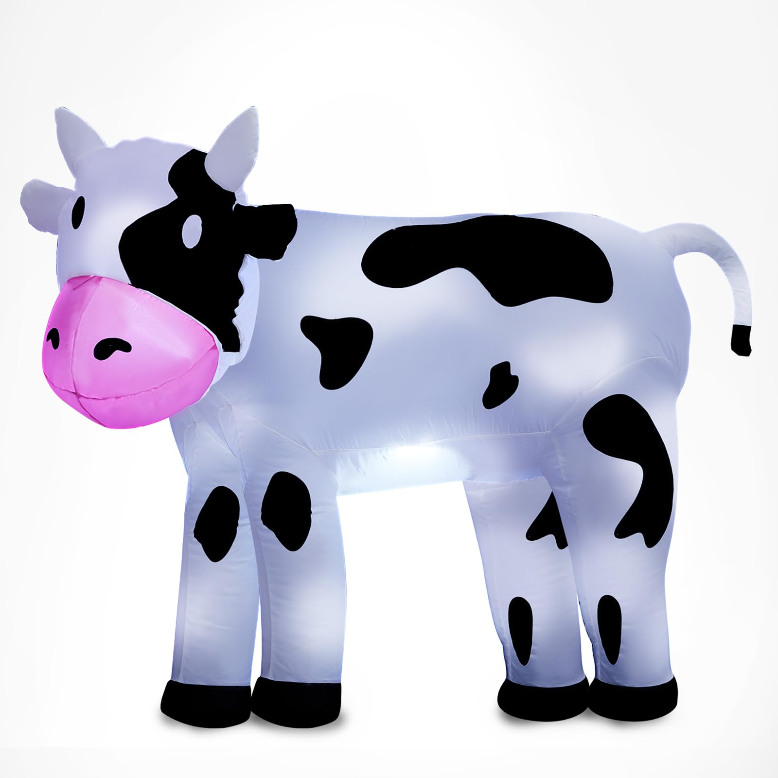 Amazon.com: Syhood 6 Ft Inflatable Cow Decoration with LED Lights Blow ...