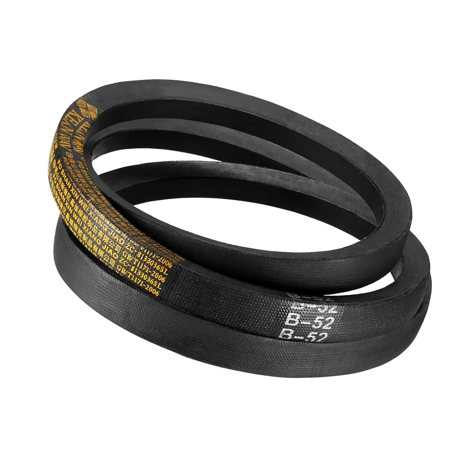 Kozelo B-52 Rubber V-Belts - [52 Inch Pitch Girth] Wrapped B Section ...