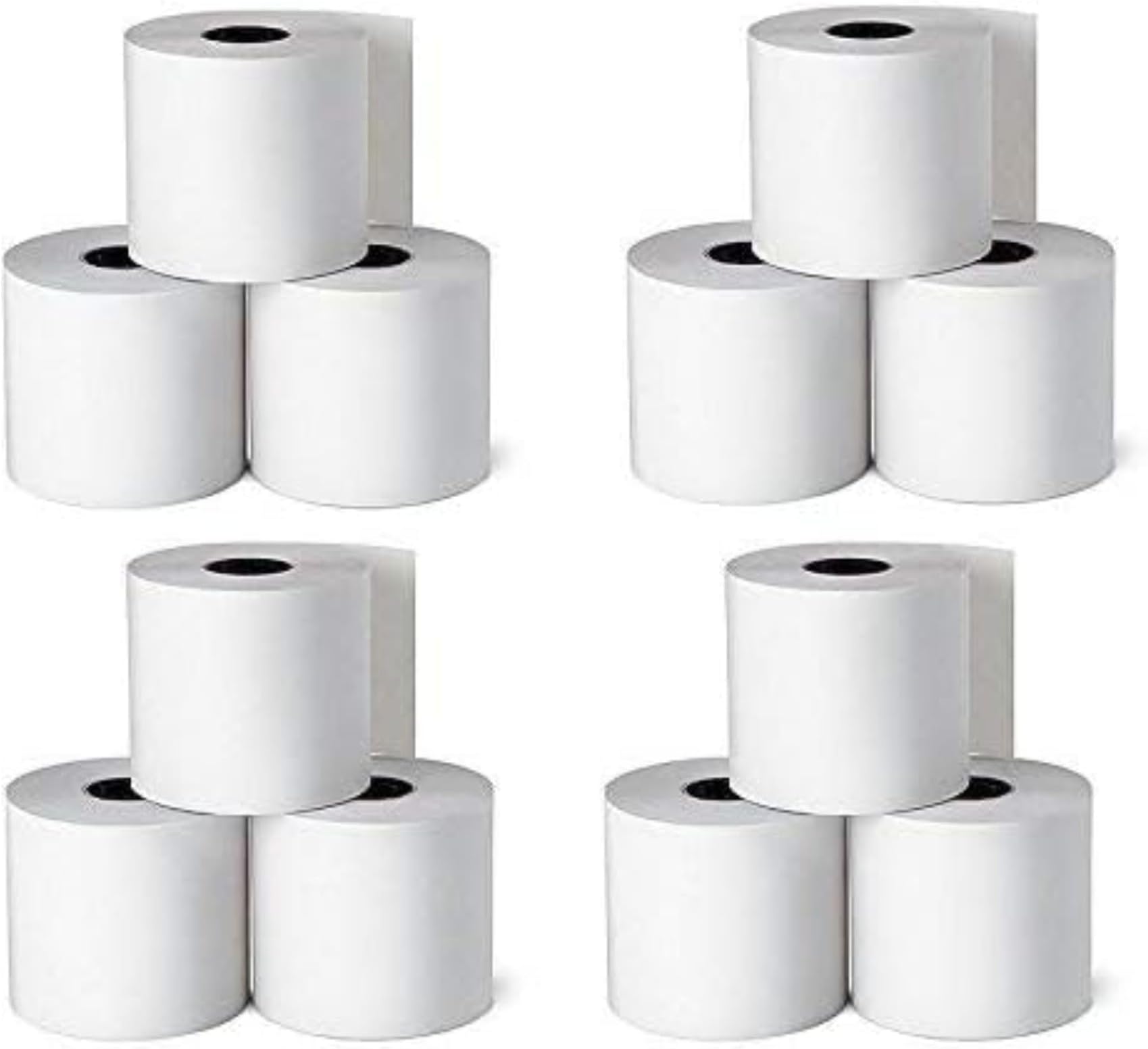 Amazon.com : (2 Rolls) 2 1/4 x 150 ft, White, adding machine tape Paper ...