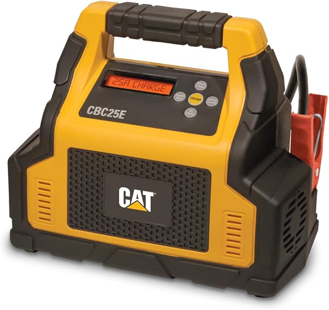 Amazon.com: CAT CBC25E Fully Automatic 25 Amp 12V Rolling Battery ...