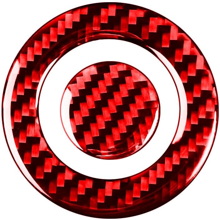 Amazon.com: PJFUS Real Red Carbon Fiber Car Driver Position Engine ...