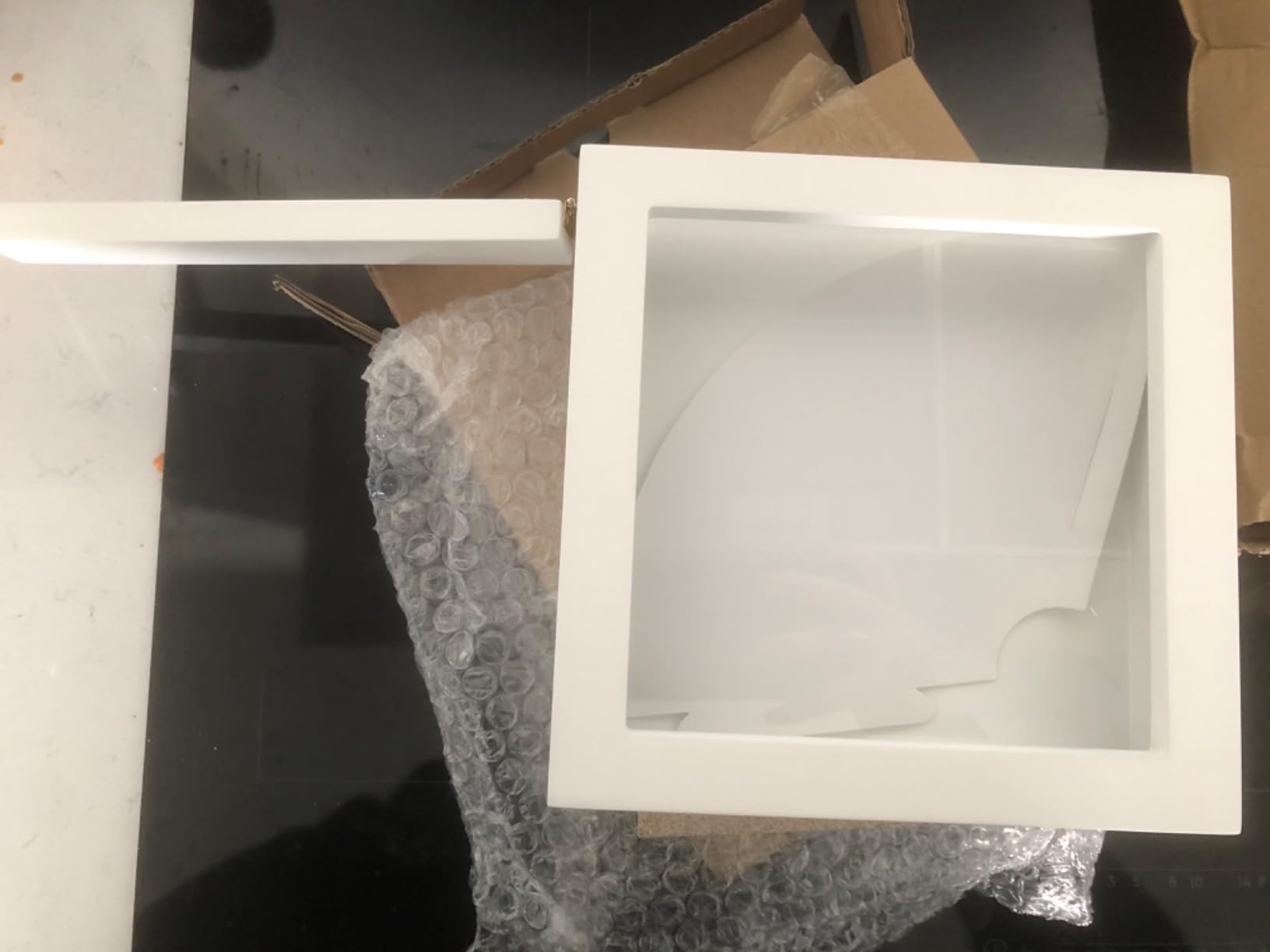 Lillian Rose US112 White Unity Sand Ceremony Shadow Box Frame, Glass ...