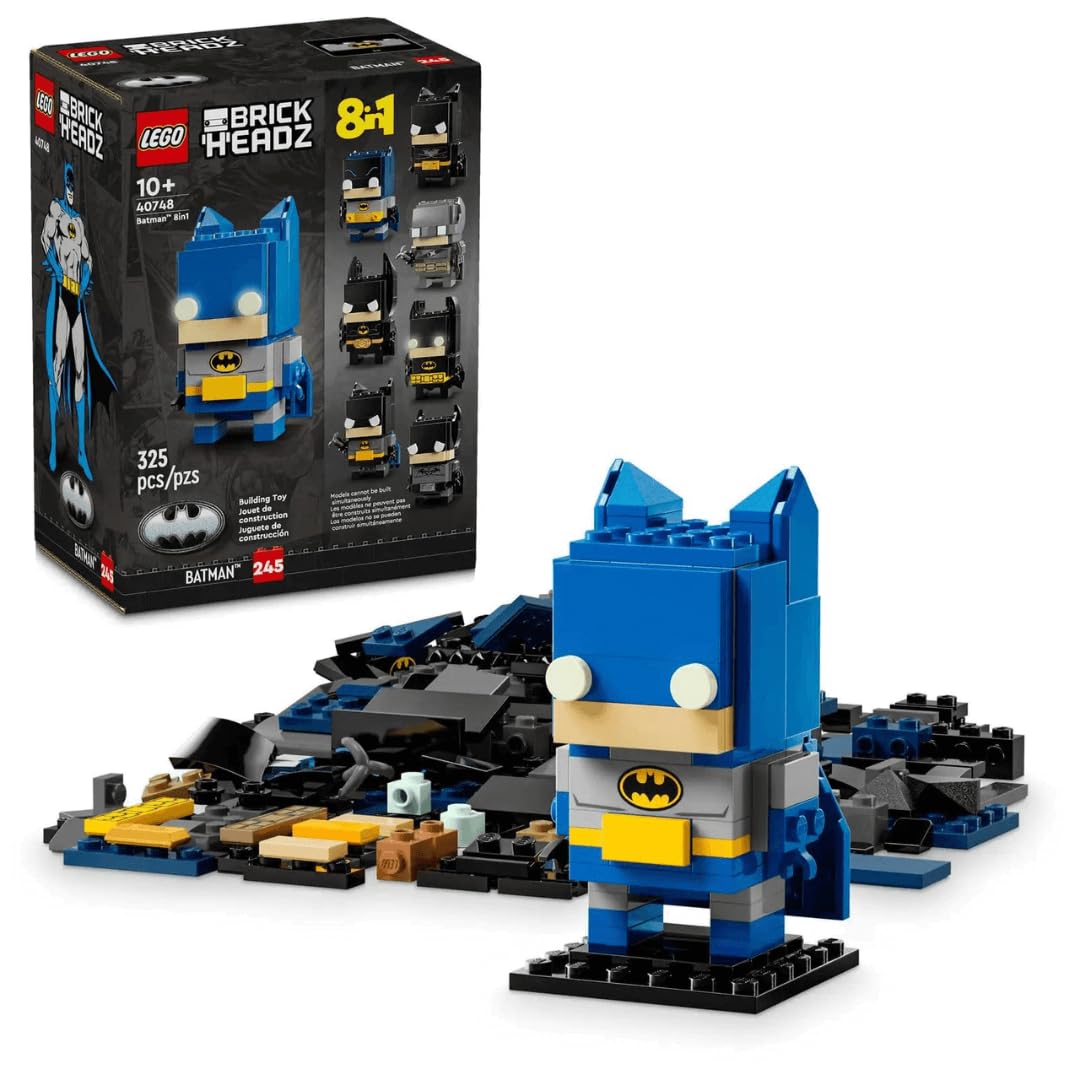 LEGO Brickheadz Batman 8-in-1 Figure Build Your Favourite Batman 10 ...