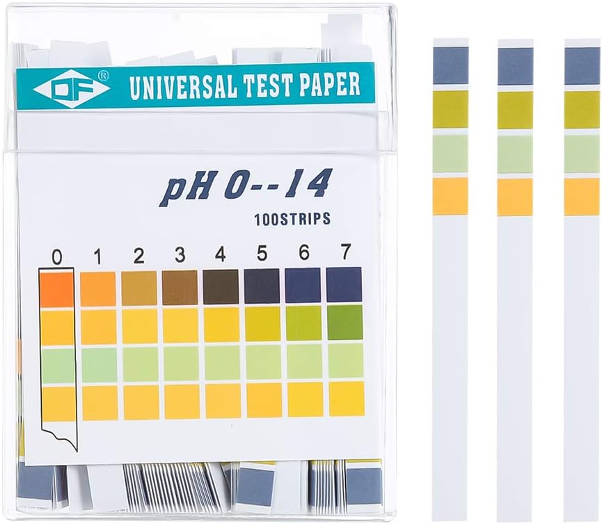 AUXSOUL 100PCS PH Test Strips 0-14 PH Strips PH Test Paper PH-Indicator ...