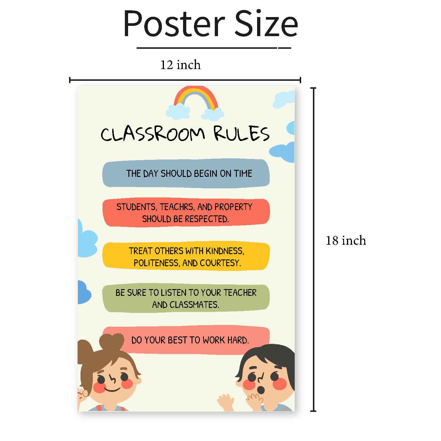 Positive Classroom Rules Examples Pastel Classroom Decor Reveal (With