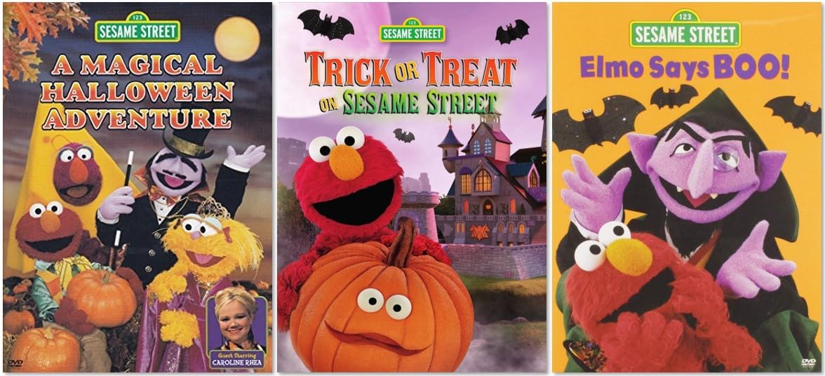 Amazon.com: Sesame Street Halloween Triple Feature Feature [DVD] A ...