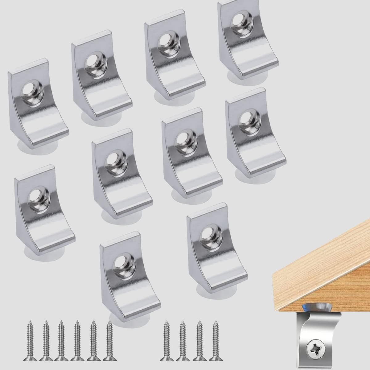 Amazon.com: Glass Shelf Bracket Clip Shelf Suction Cup Fixing Bracket ...