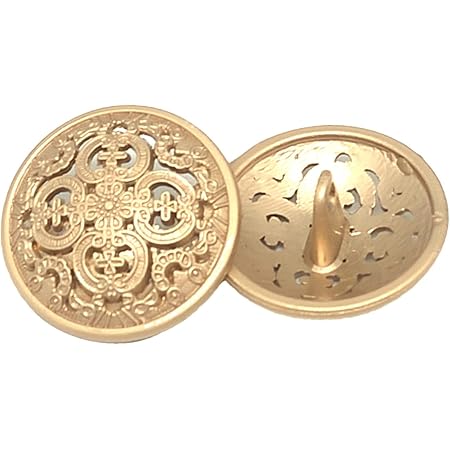 Amazon.com: 10PCS Clothes Button - Retro Hollow Sewing Button Shank ...