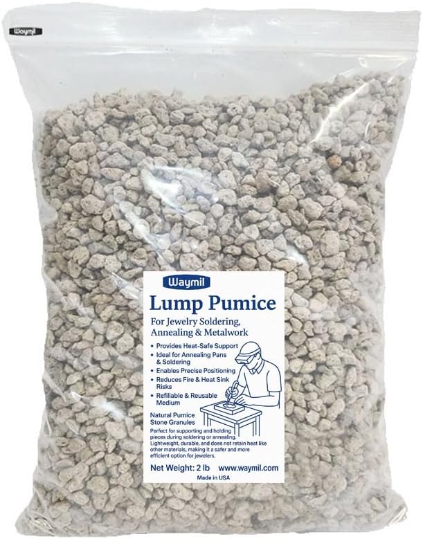 Amazon.com: Jewelry Soldering Pumice, Annealing Pan Filler, Heat-Safe ...