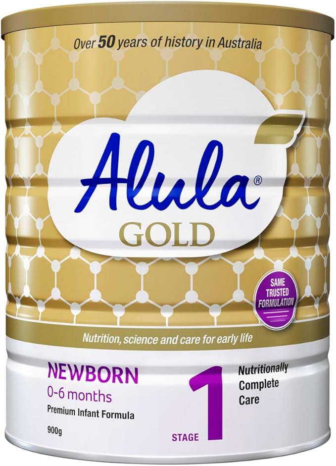 ALULA GOLD STAGE 1 NEWBORN INFANT FORMULA 0-6MTHS, 900g : Amazon.com.au ...