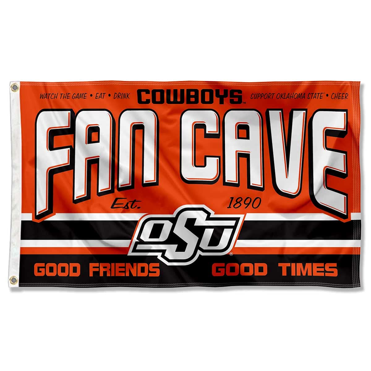 Ou Flag 3x5 Oklahoma State Cowboys 3x5 Foot Fan Banner Flag - Man Cave ...
