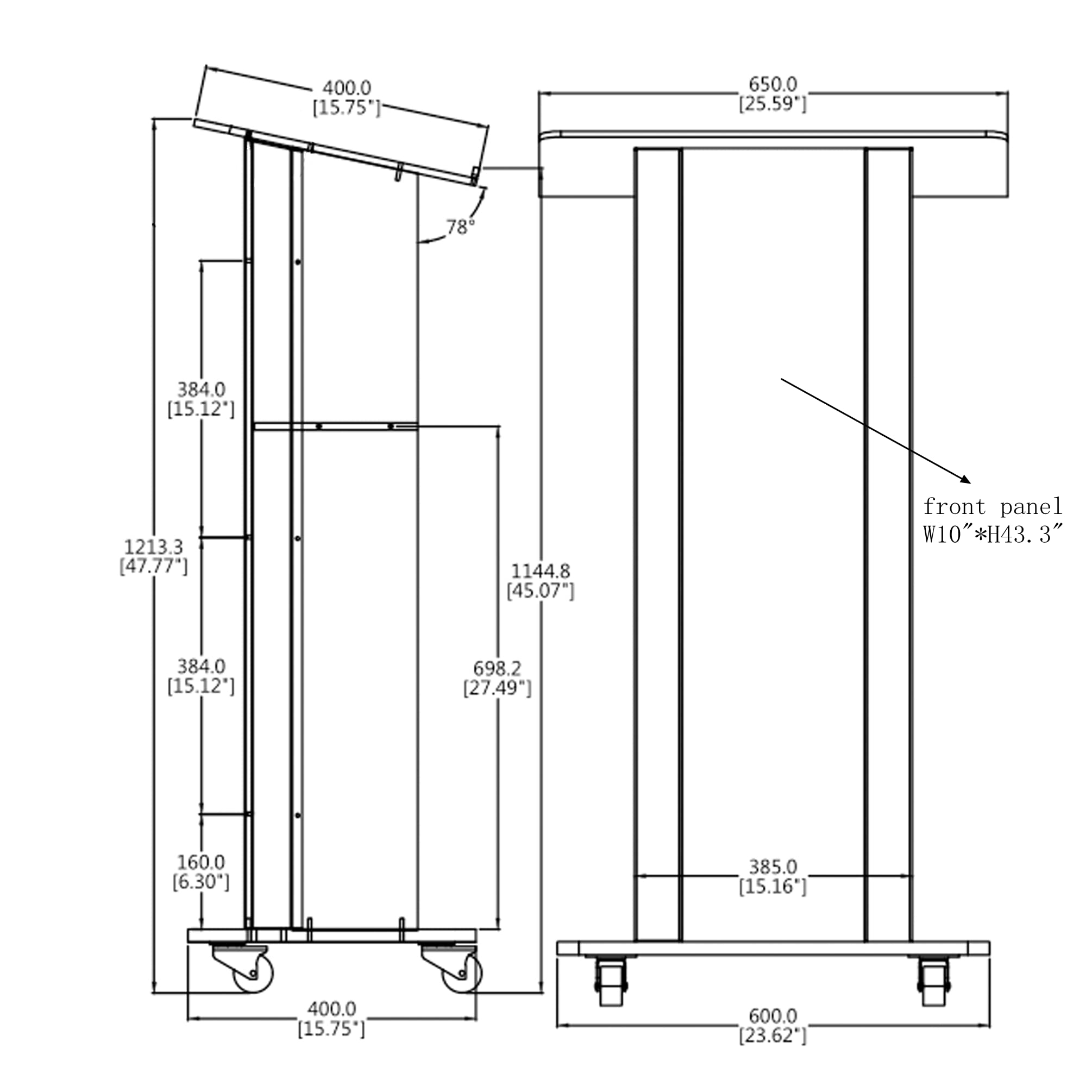 Standard Podium Size