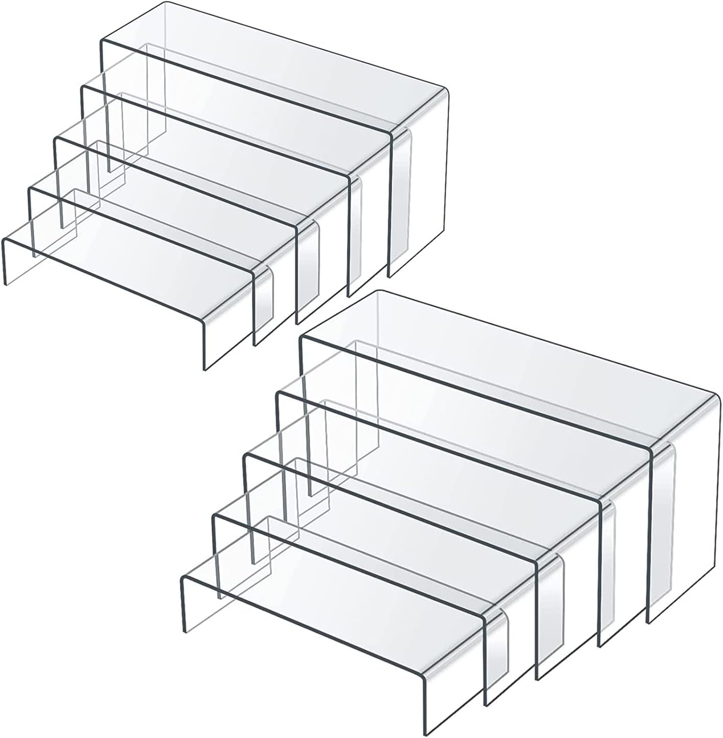 Acrylic Display Risers, Clear Product Stand, Jewelry Display Riser ...
