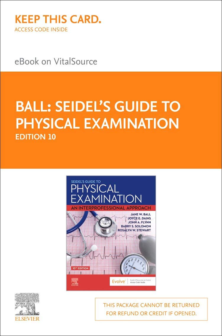 Buy Seidel's Guide to Physical Examination - Elsevier Ebook on ...