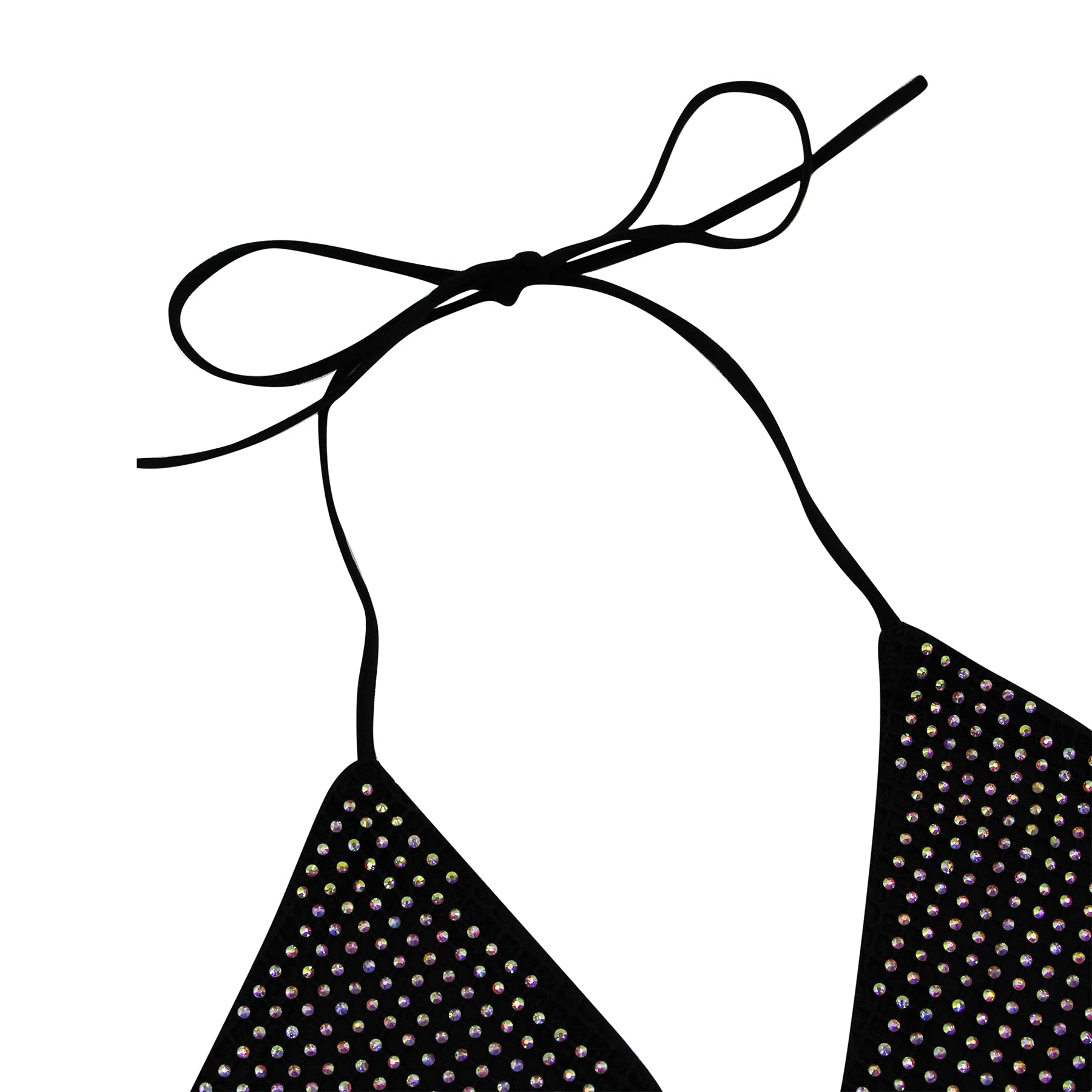 Snapklik.com : Women Sparkly Rhinestones Sexy Halter Bikini Set ...